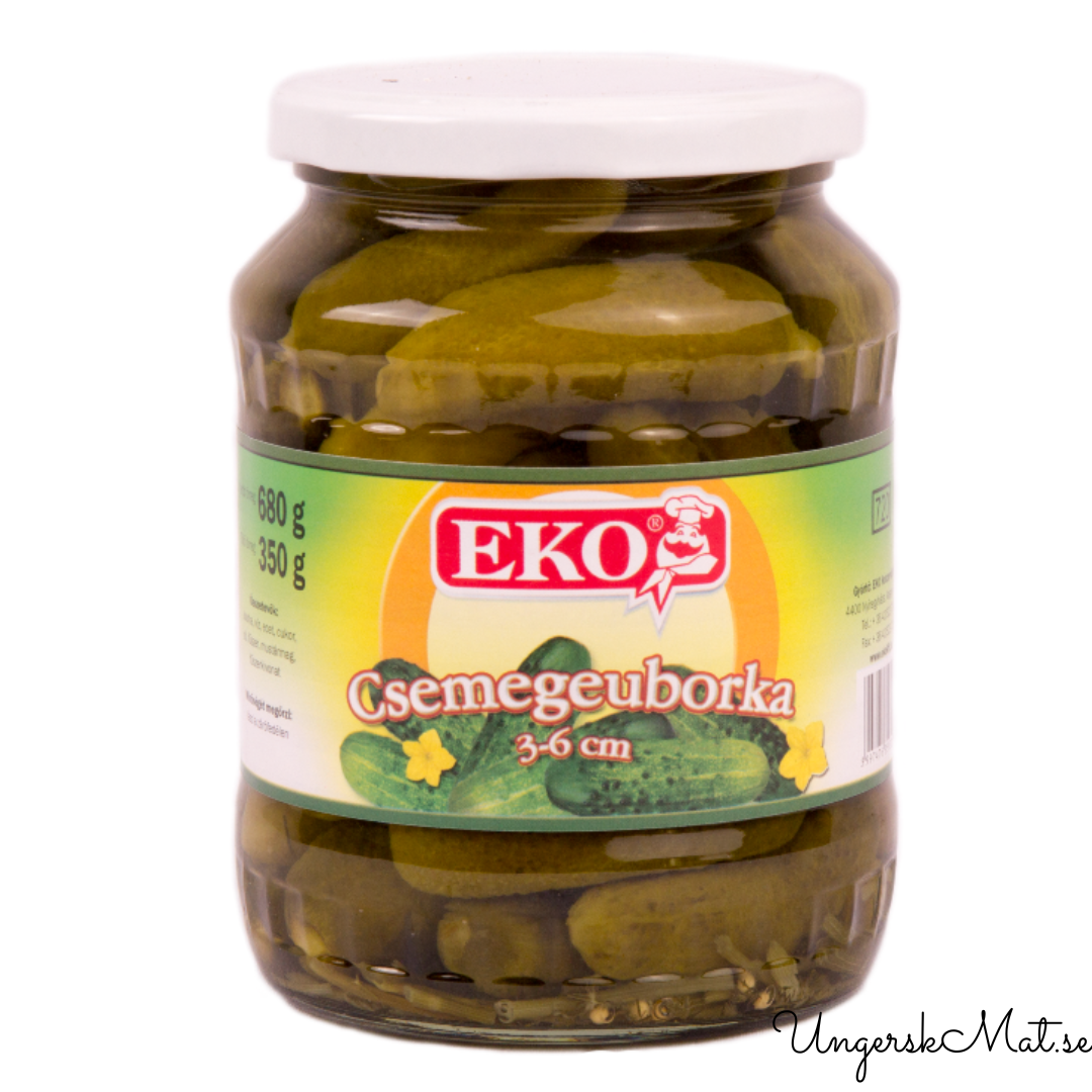 Inlagda gurkor 680g – UngerskMat.se